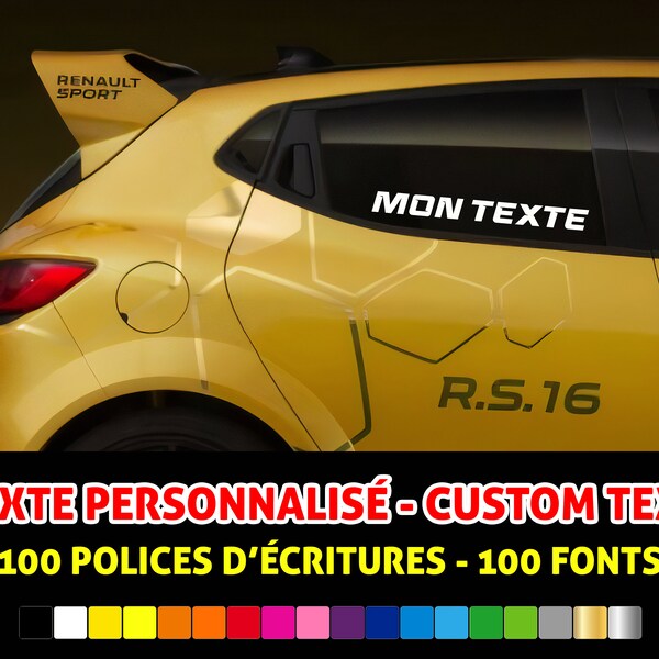 Text on Car Decal - Etsy