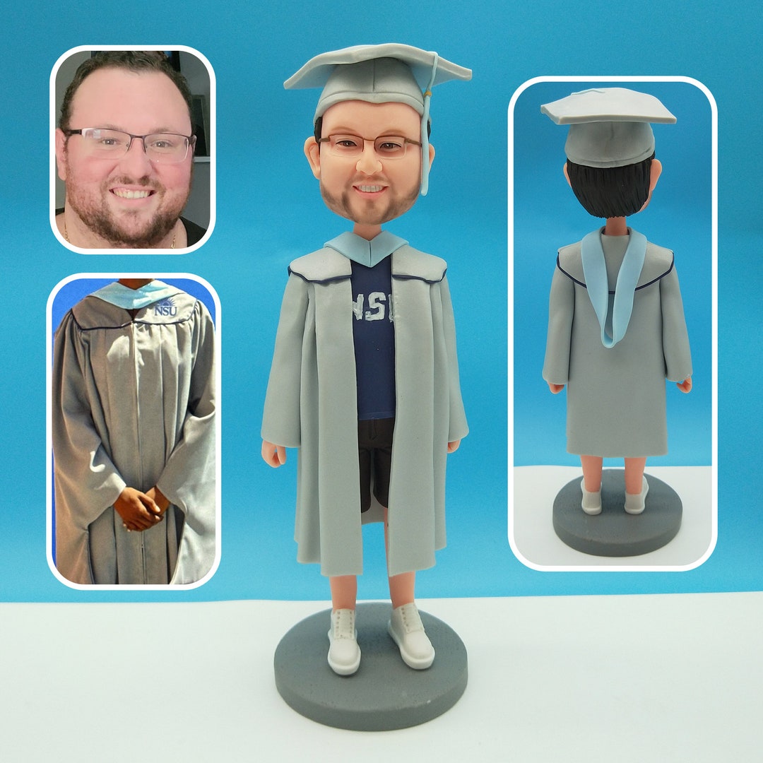 Graduation Custom Bobbleheads, Personalized Graduation Gifts for Him or ...