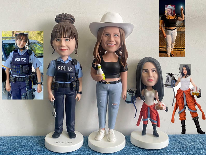 Custom Police Bobbleheads,personalized Police Sculpture,personalized ...