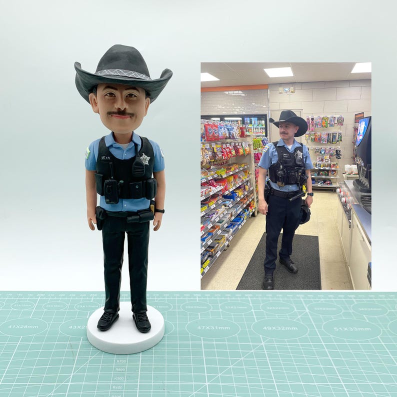Custom Police Bobbleheads,personalized Police Sculpture,personalized ...