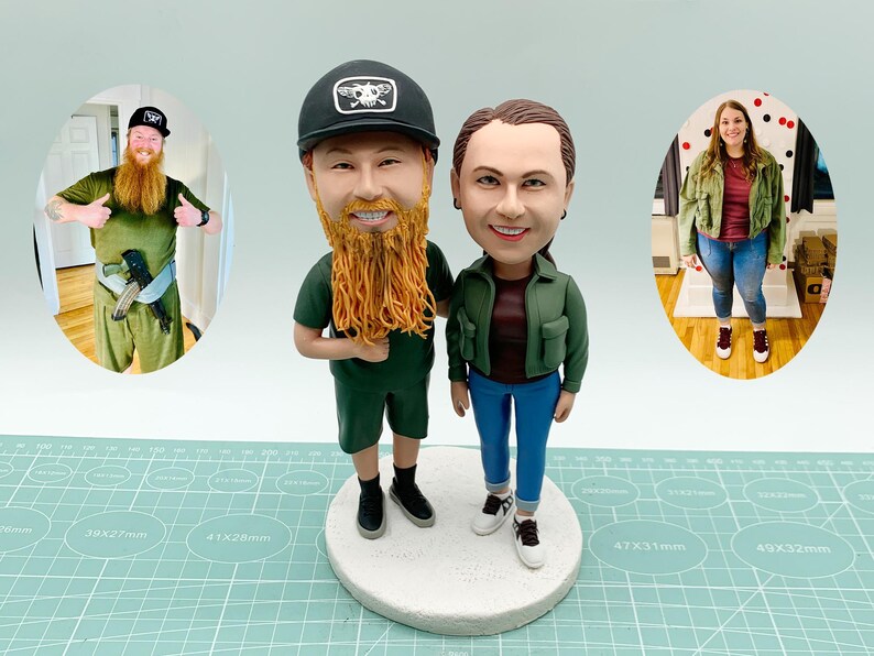 Personalized Fun Couple 3D Statue,custom Couple Bobblehead,wedding ...