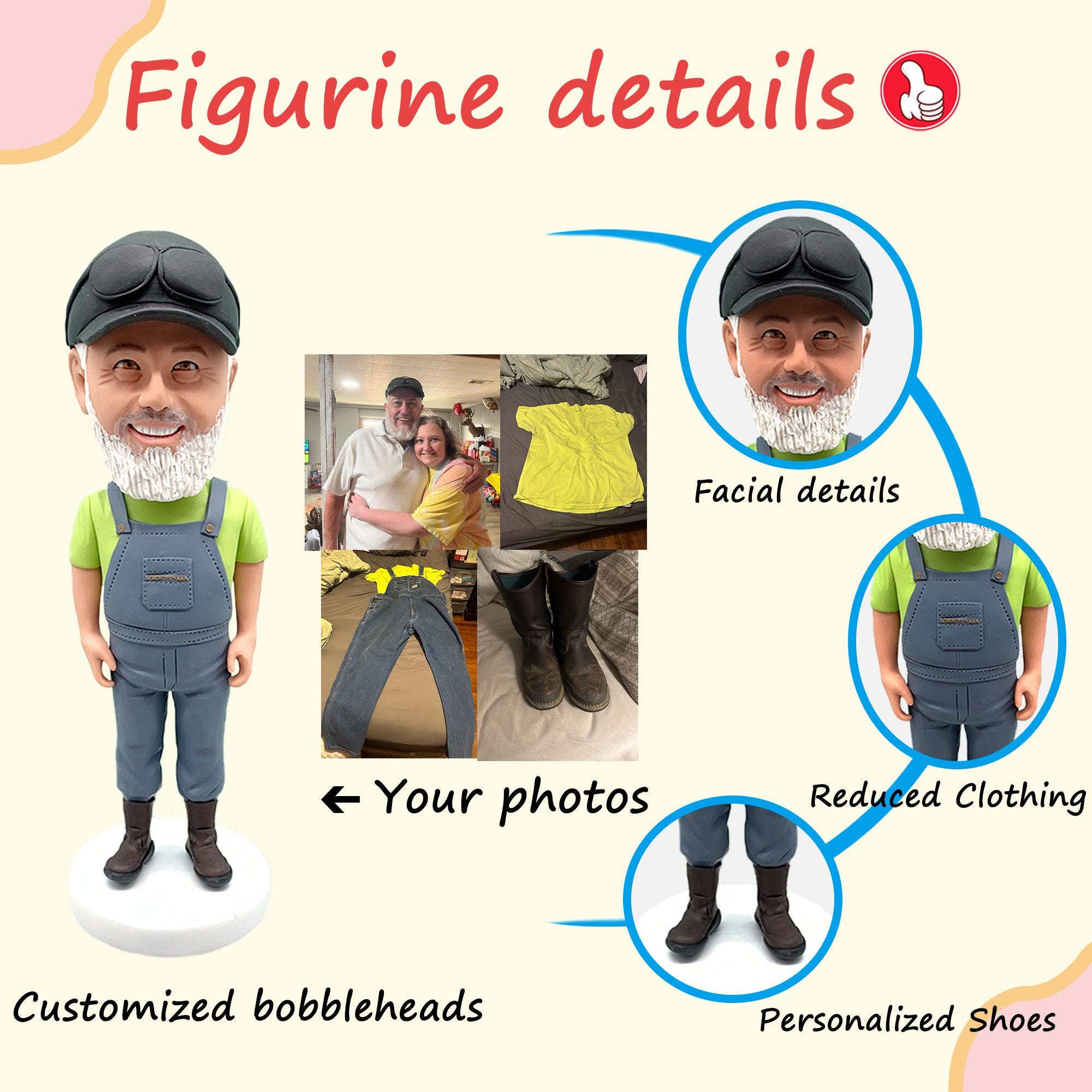 Personalized Fishing Bobblehead,custom Fisherman Bobblehead,fishing ...