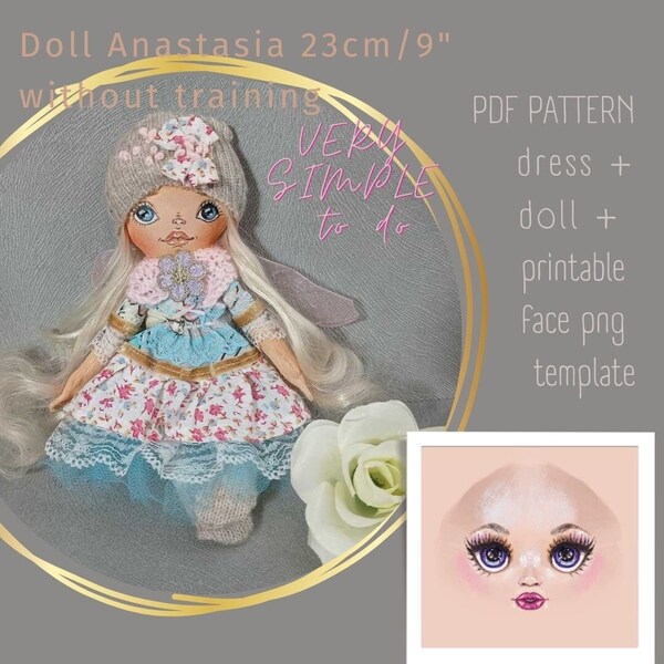 Rag Doll Face - Etsy