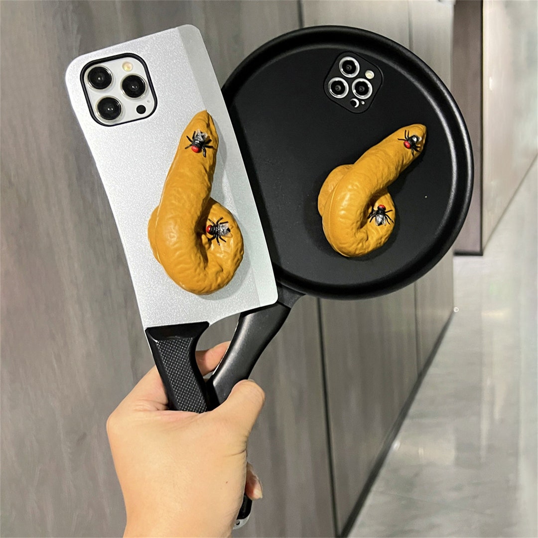 3D Kitchen Knife Poop Pan iPhone iPhone Poop Pan Phone Case - Etsy
