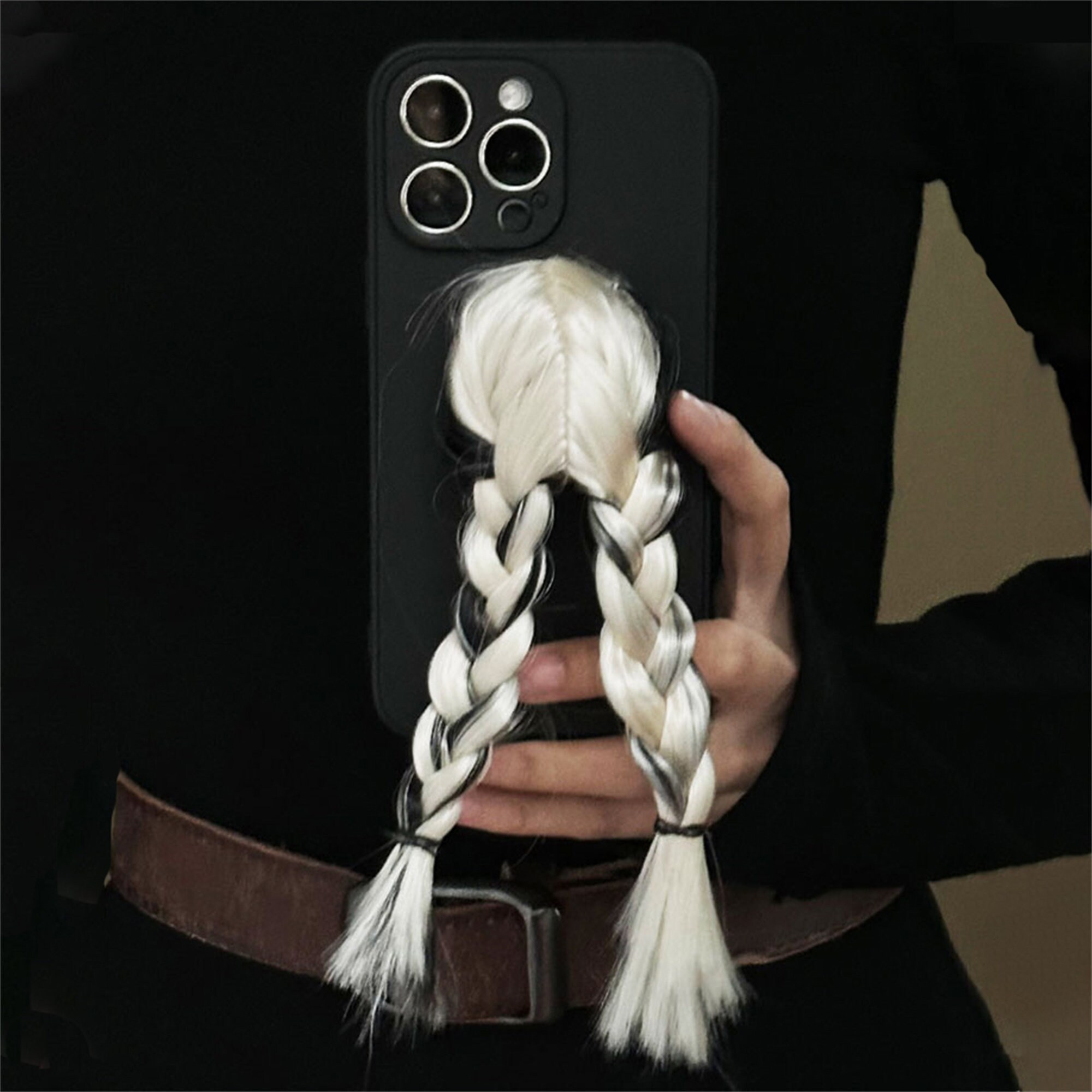 DIY Braided Hair Phone Case Horror Girl Phone Case Dark Girl - Etsy