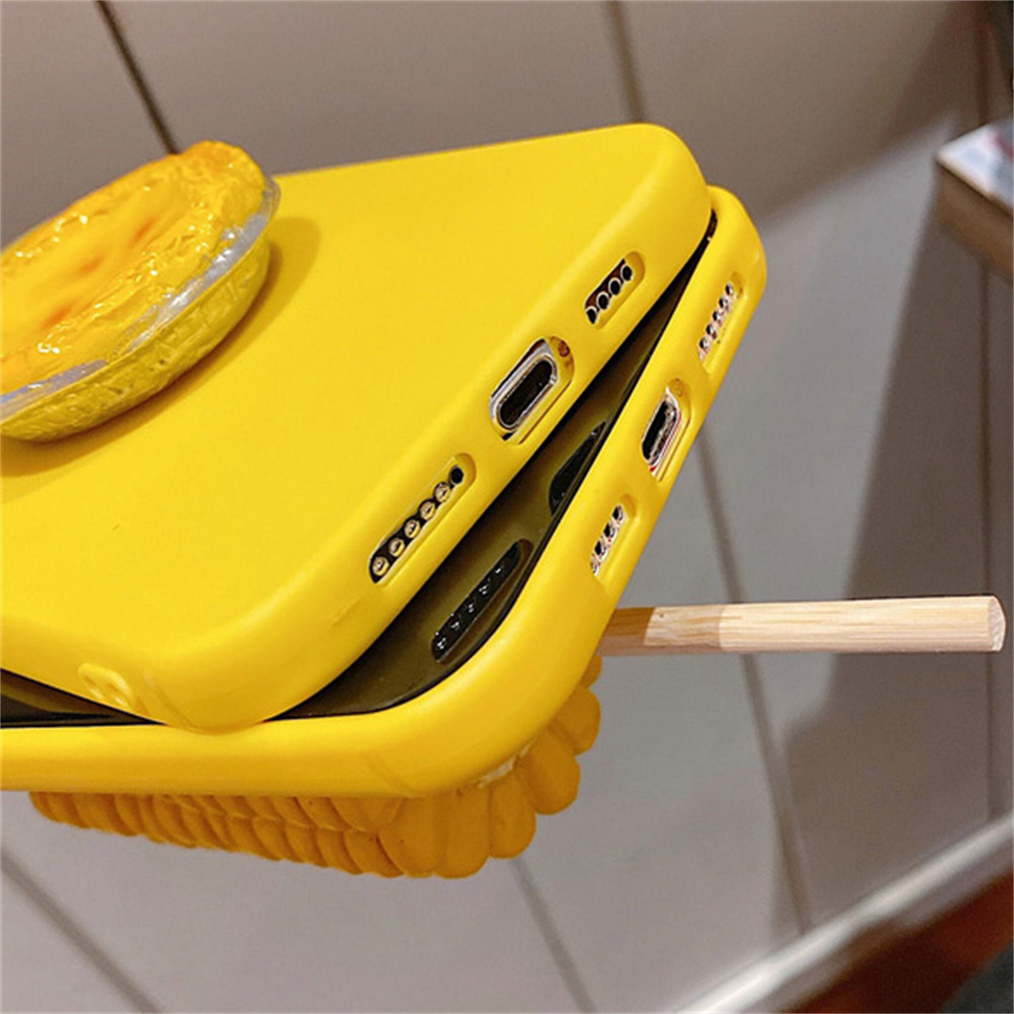 Funny Corn Phone Case 3D Egg Tart Mobile Phone Case Cartoon - Etsy