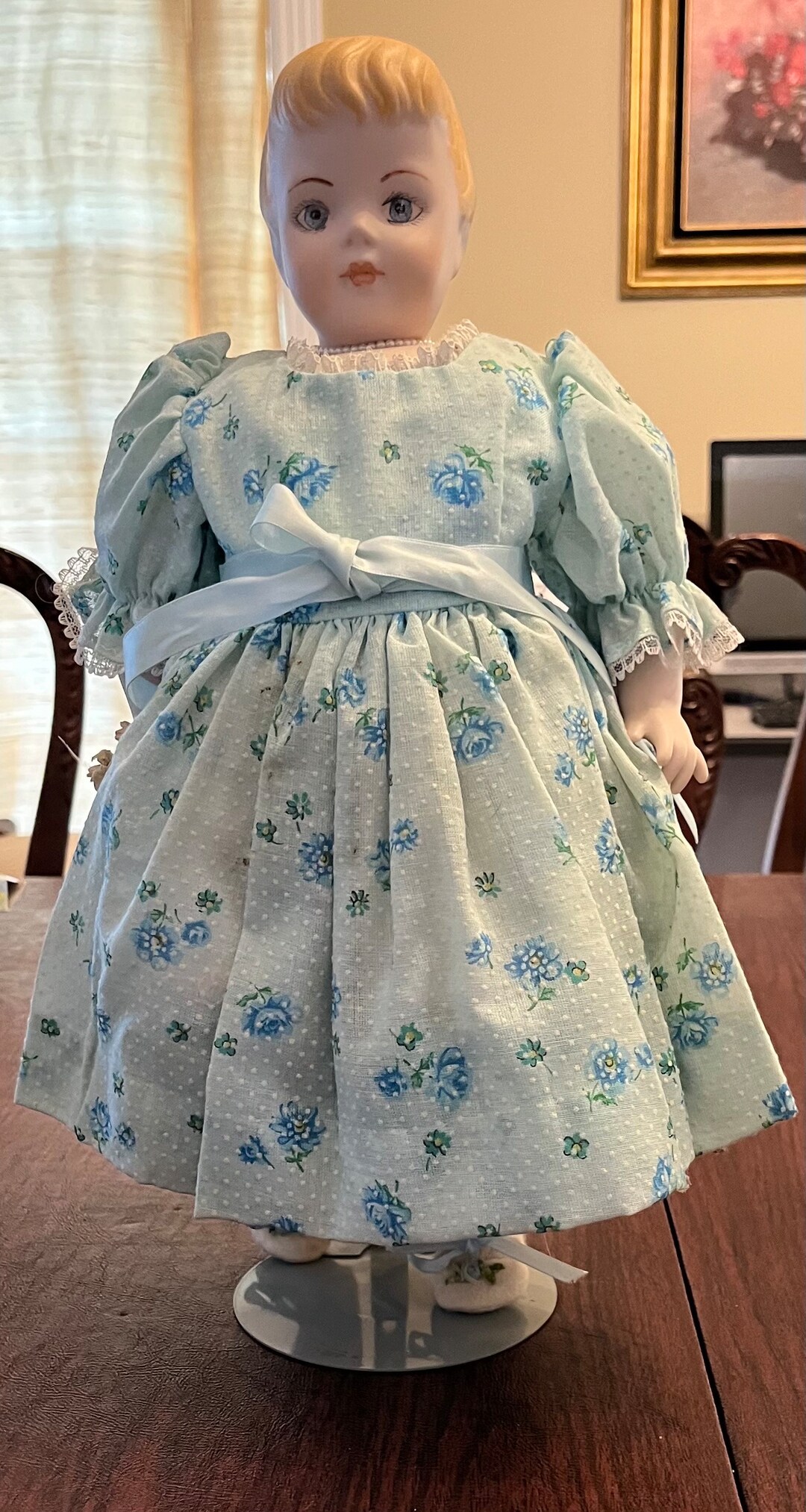 Porcelain Doll With Stand - Etsy