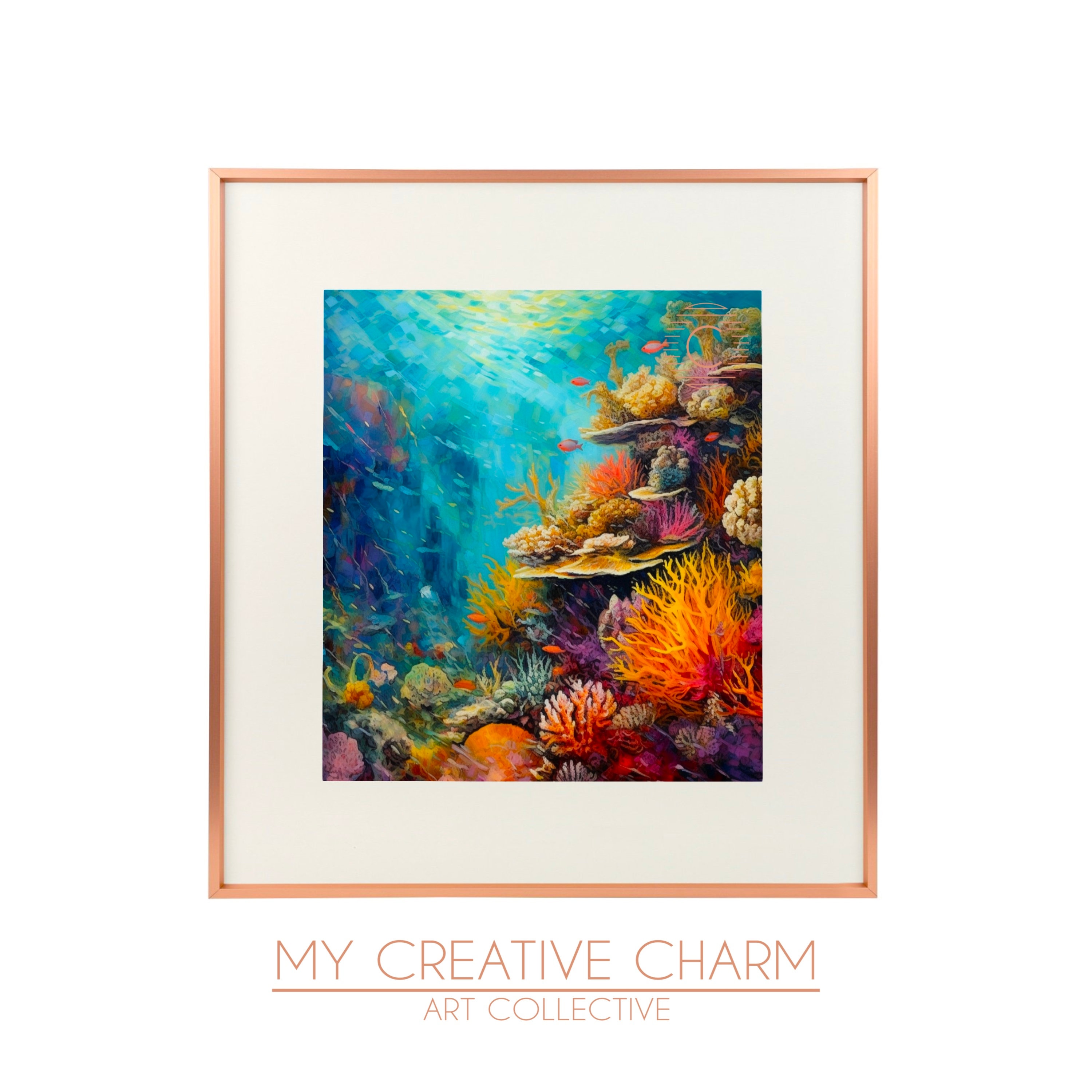 Great Barrier Reef Oil Paint Instant Art | Home Decor | Digital Instant ...