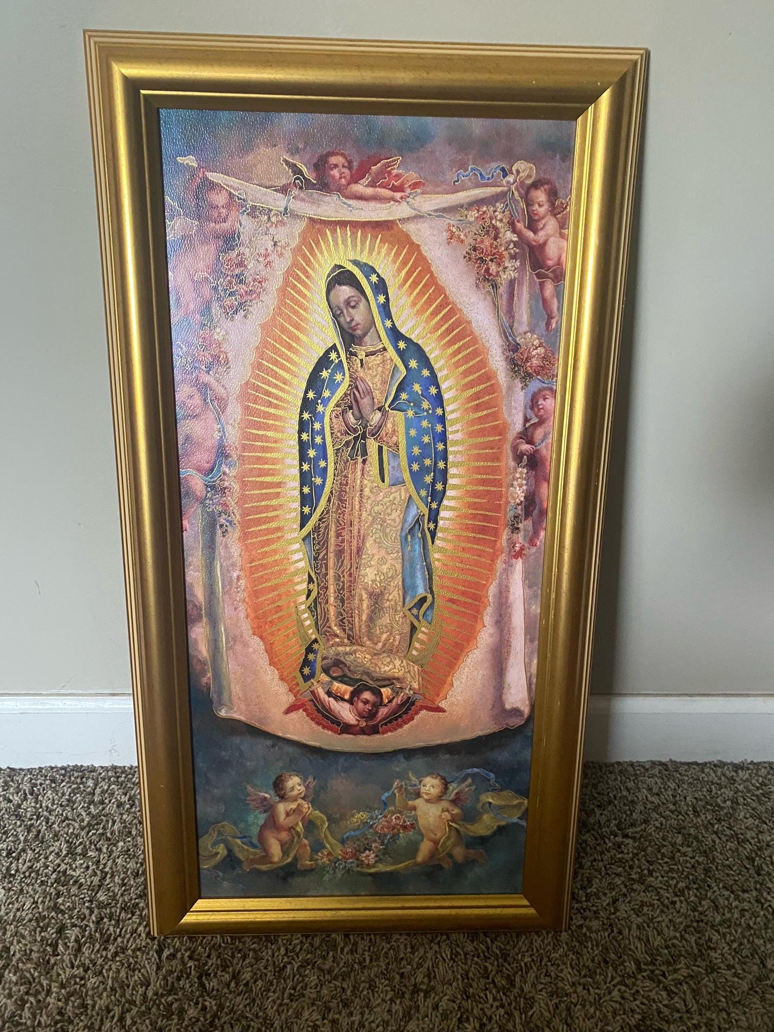 Our Lady of Guadalupe Framed High Quality Print/painting - Etsy