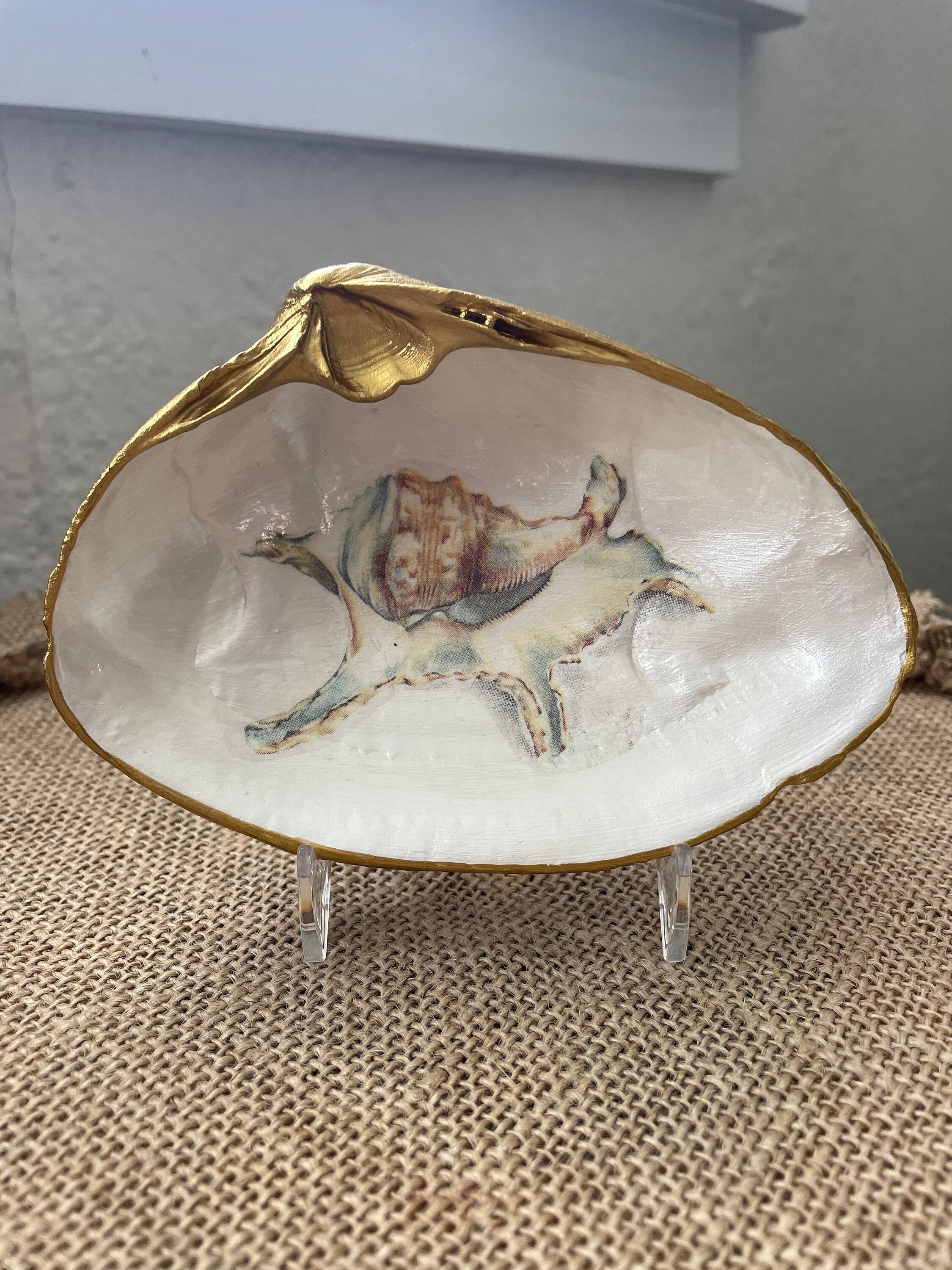 Clam Shell Trinket Dish - Etsy