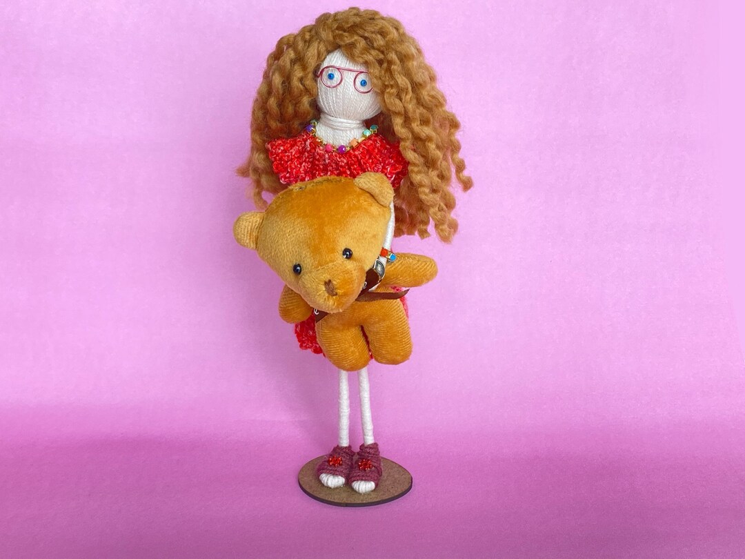 Doll With a Giant Teddy Bear - Etsy