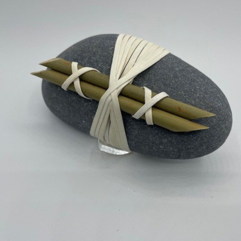 Cane Wrapped Rocks - Etsy