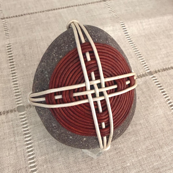 Cane Wrapped Rocks - Etsy