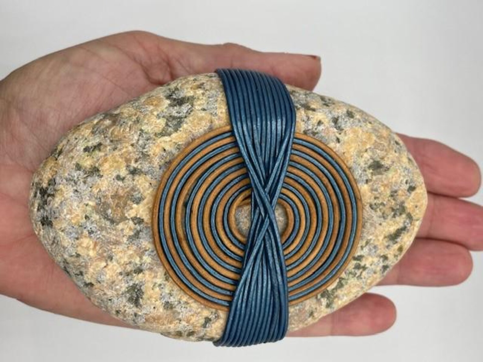 Wrapped Rocks, Rock Lashing ,caning Stones,leather Cord Lashing,bamboo ...