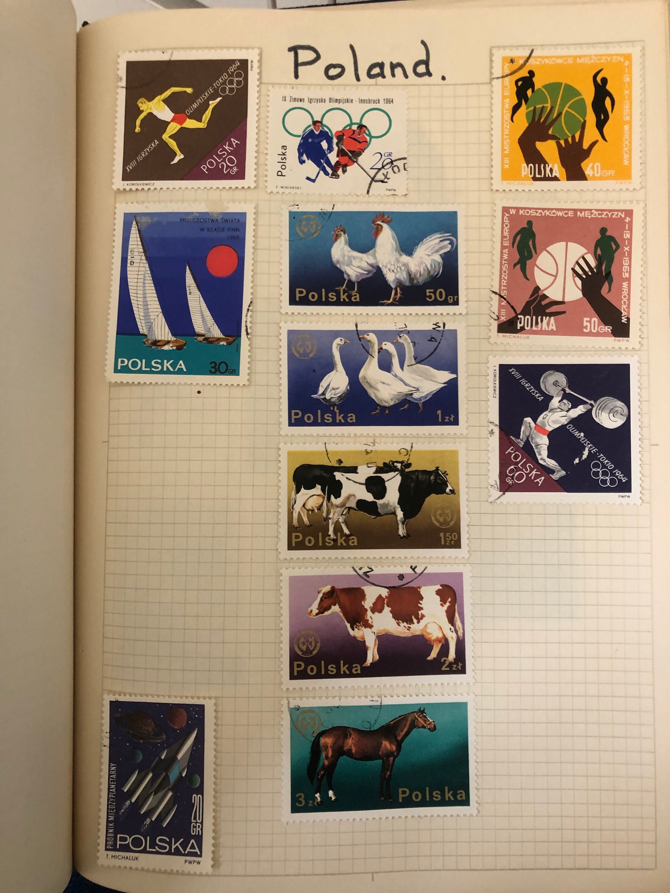 Large Collection of 112 Vintage Polish Stamps 1940-1990 - Etsy