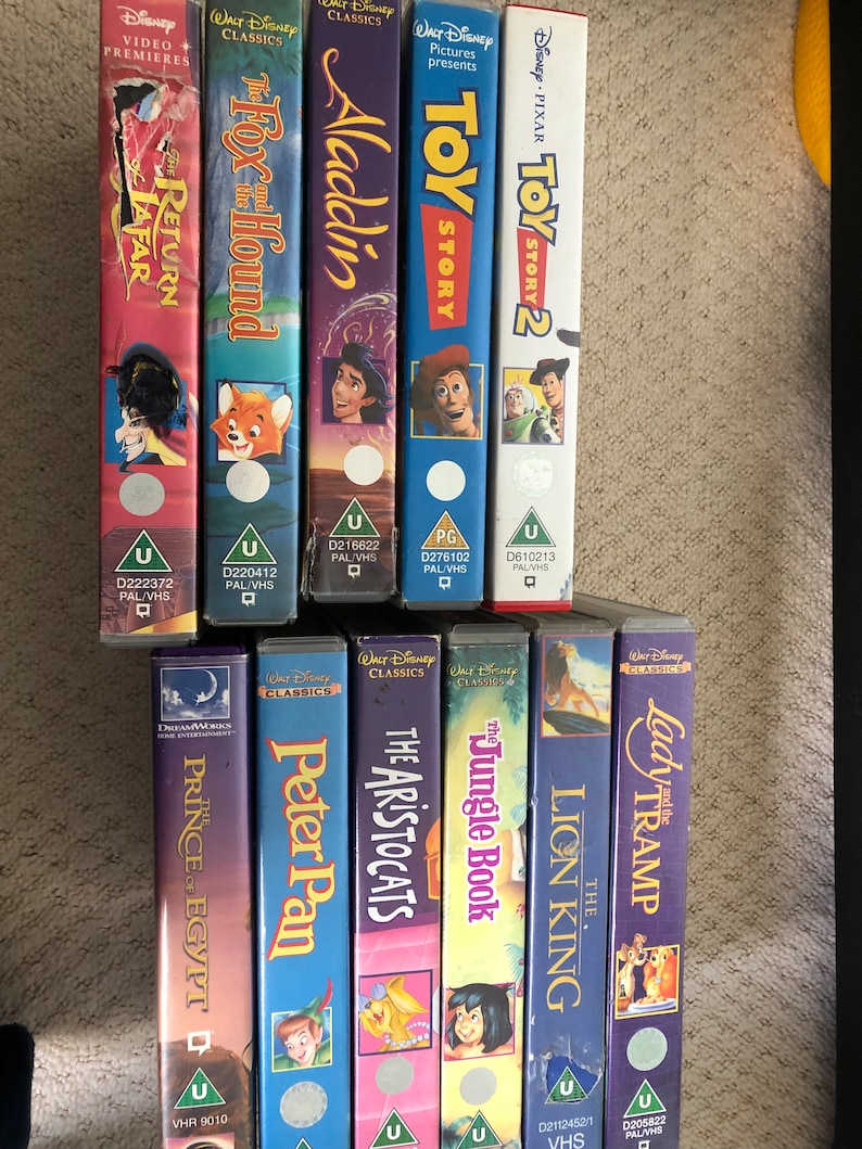 Classic Disney VHS Bundle: 11 Classic Disney Home Movie VHS Tapes - Etsy