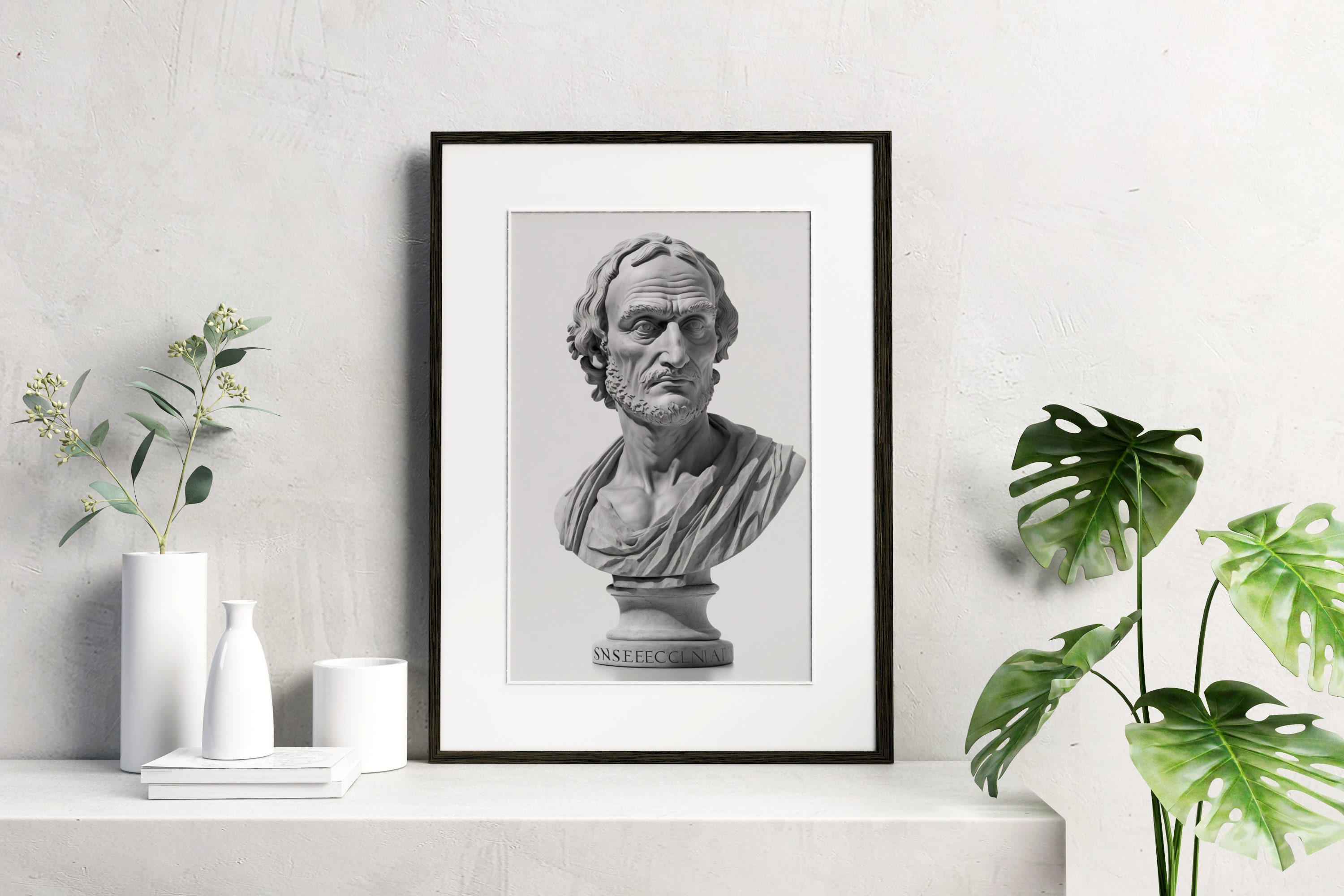 Seneca Stoicism Wall Art, Seneca Digital Art, Stoicism Digital Art ...