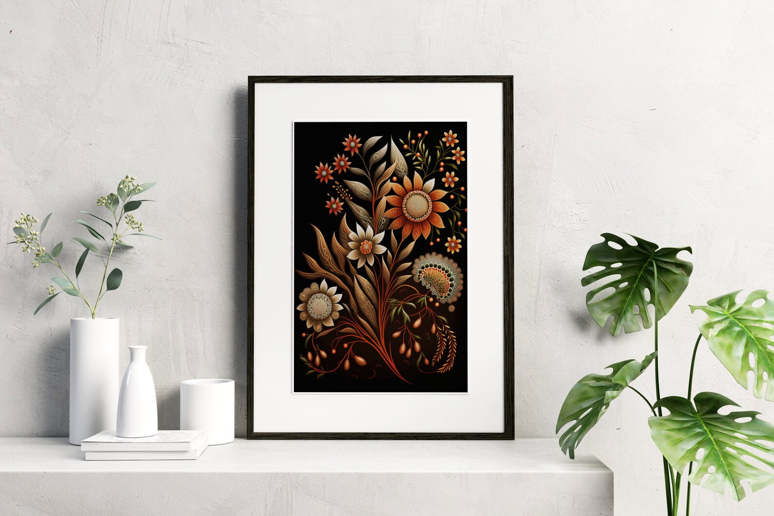 Aboriginal Art Digital Download, Aboriginal Floral Print, Indigenous ...