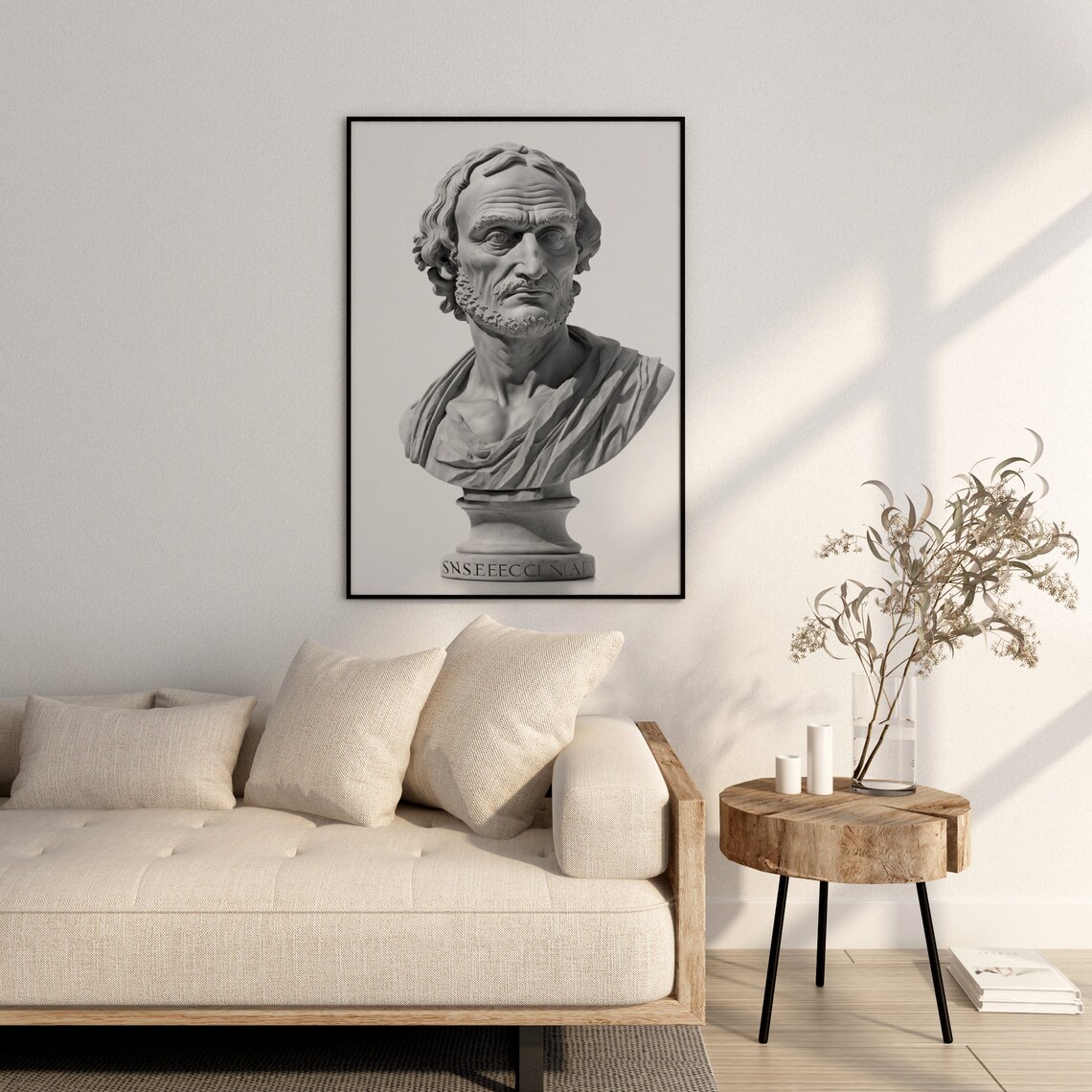 Seneca Stoicism Wall Art, Seneca Digital Art, Stoicism Digital Art ...