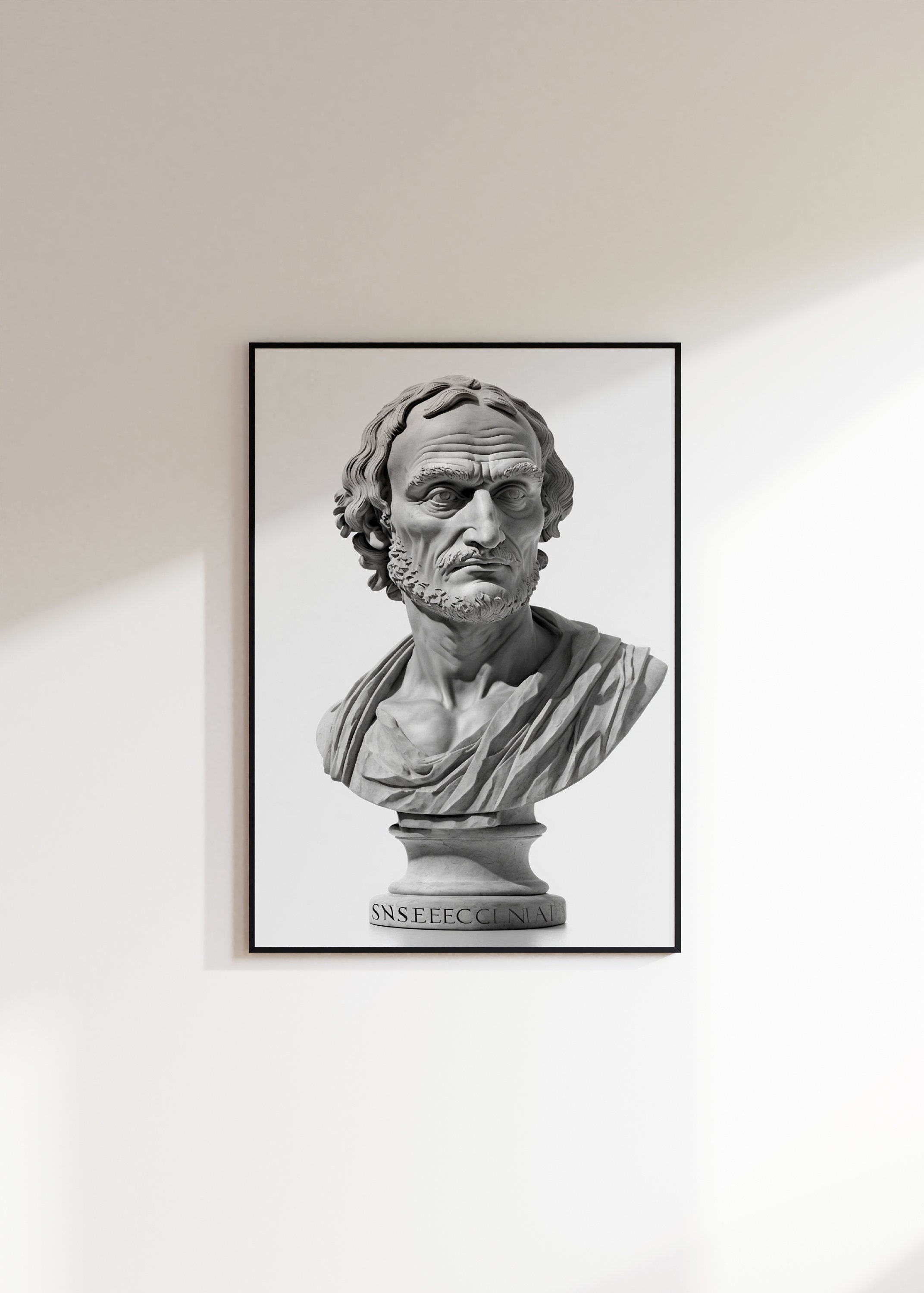 Seneca Stoicism Wall Art, Seneca Digital Art, Stoicism Digital Art ...