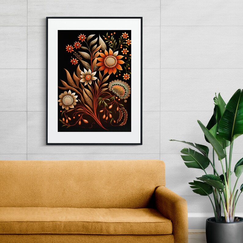Aboriginal Art Digital Download, Aboriginal Floral Print, Indigenous ...