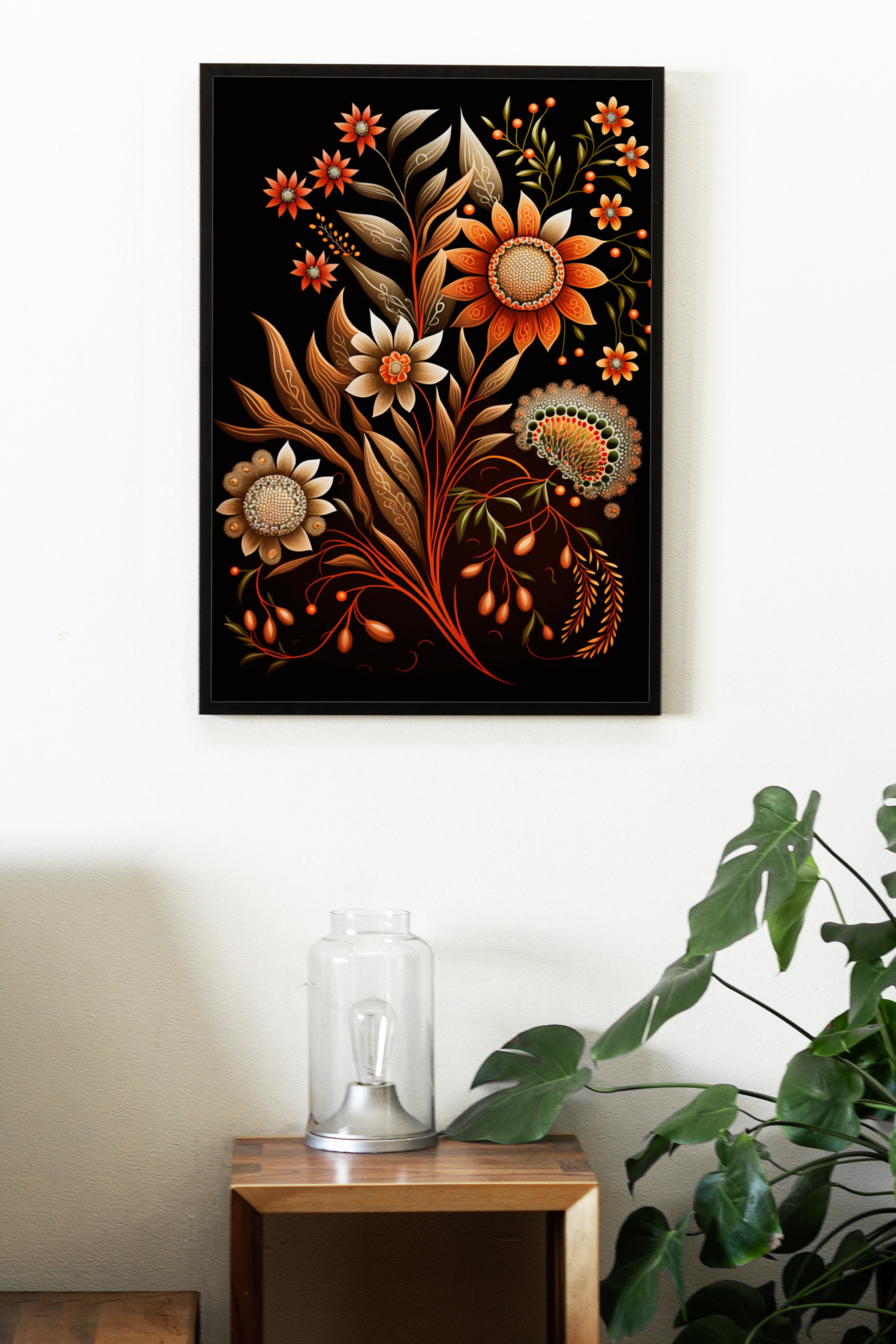 Aboriginal Art Digital Download, Aboriginal Floral Print, Indigenous ...