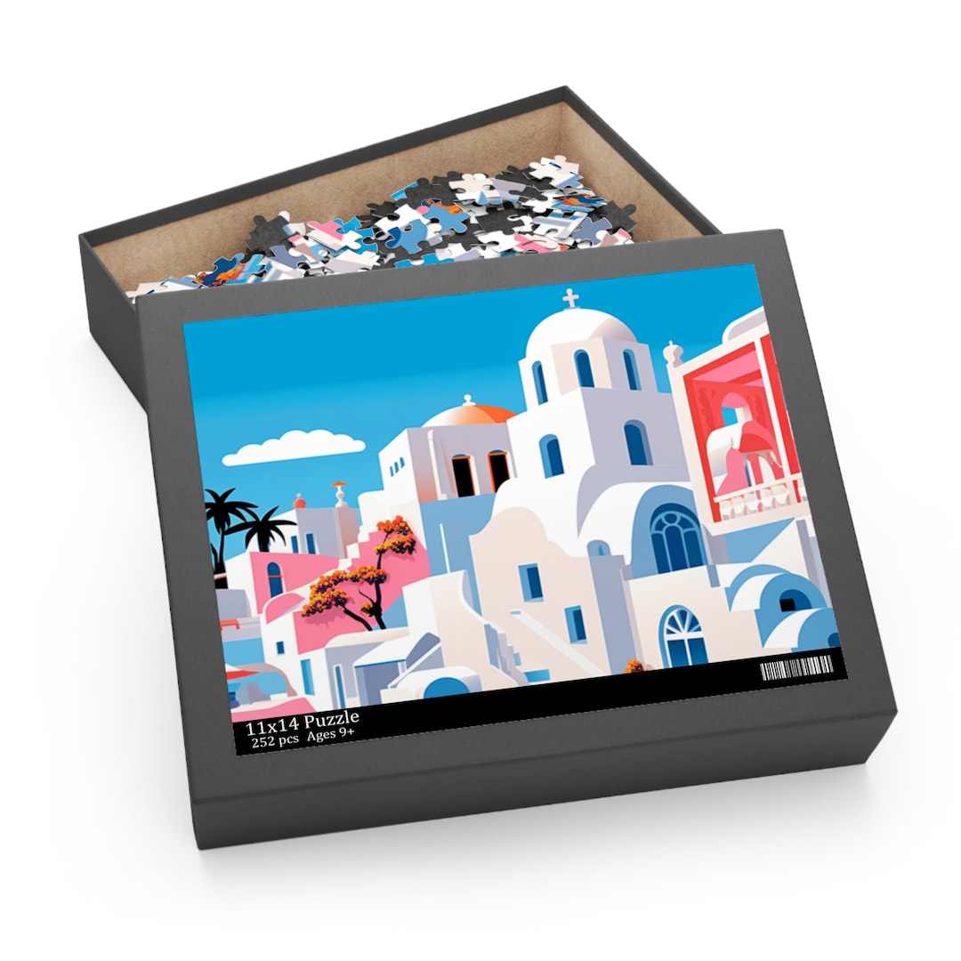 Greece Inspired Puzzle 120, 252, 500-piece - Etsy