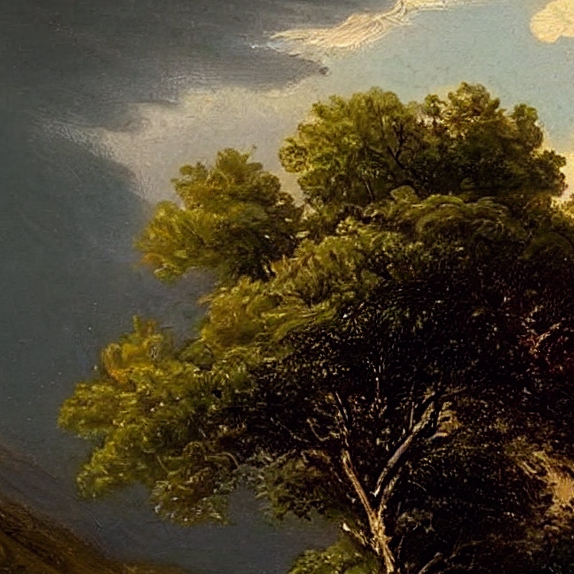 Neoclassical Landscape Oil Painting - High-res Downloadable PNG File ...