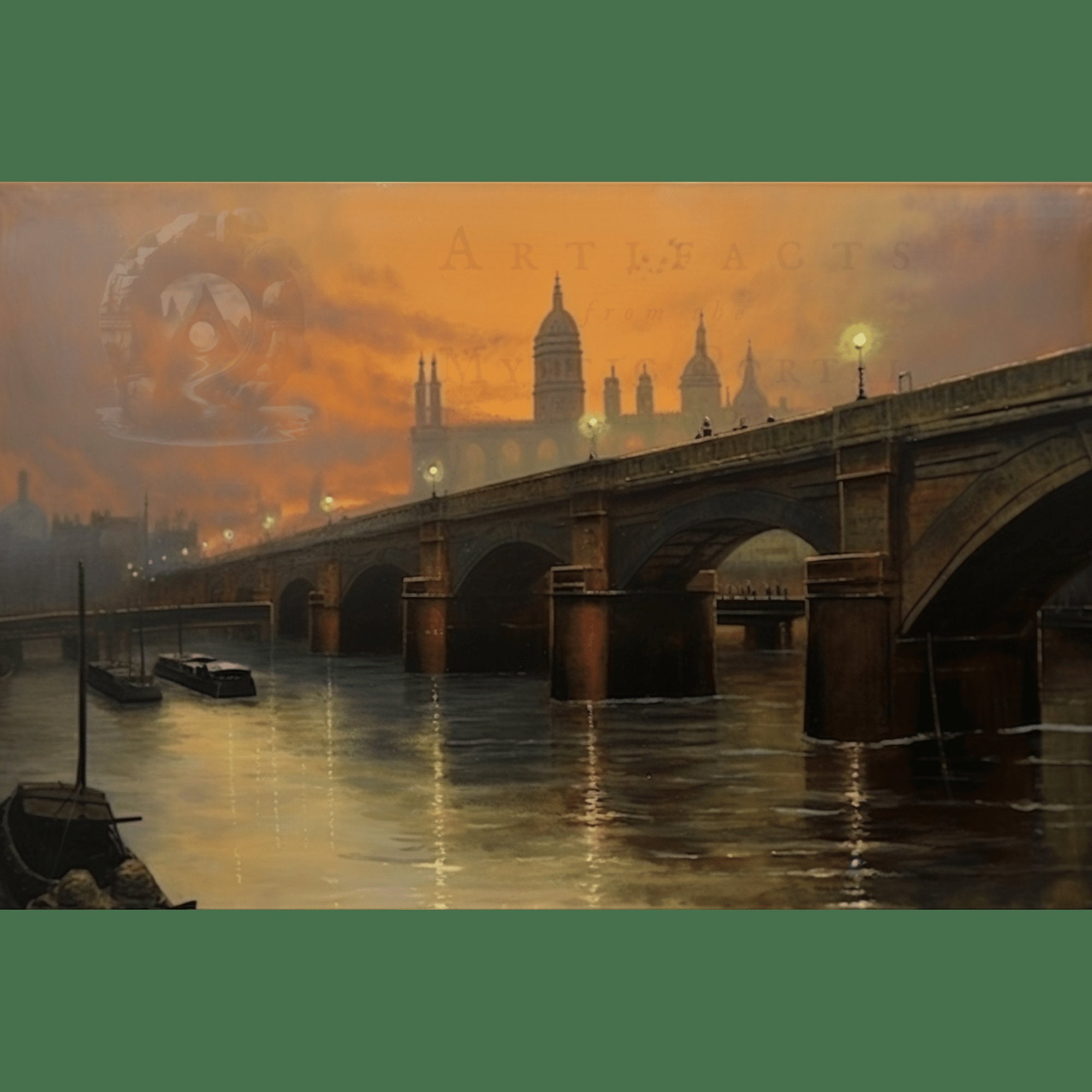 London Bridge at Twilight Circa 1900 | Vintage London City Print ...