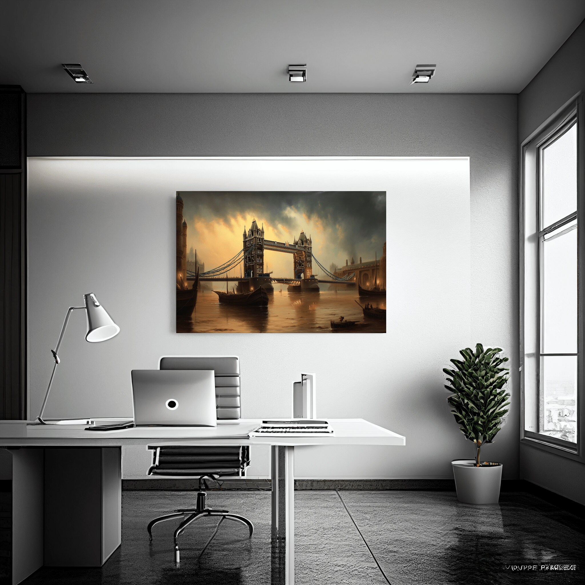 Tower Bridge Painting Digital Download - London Art Print for Large ...