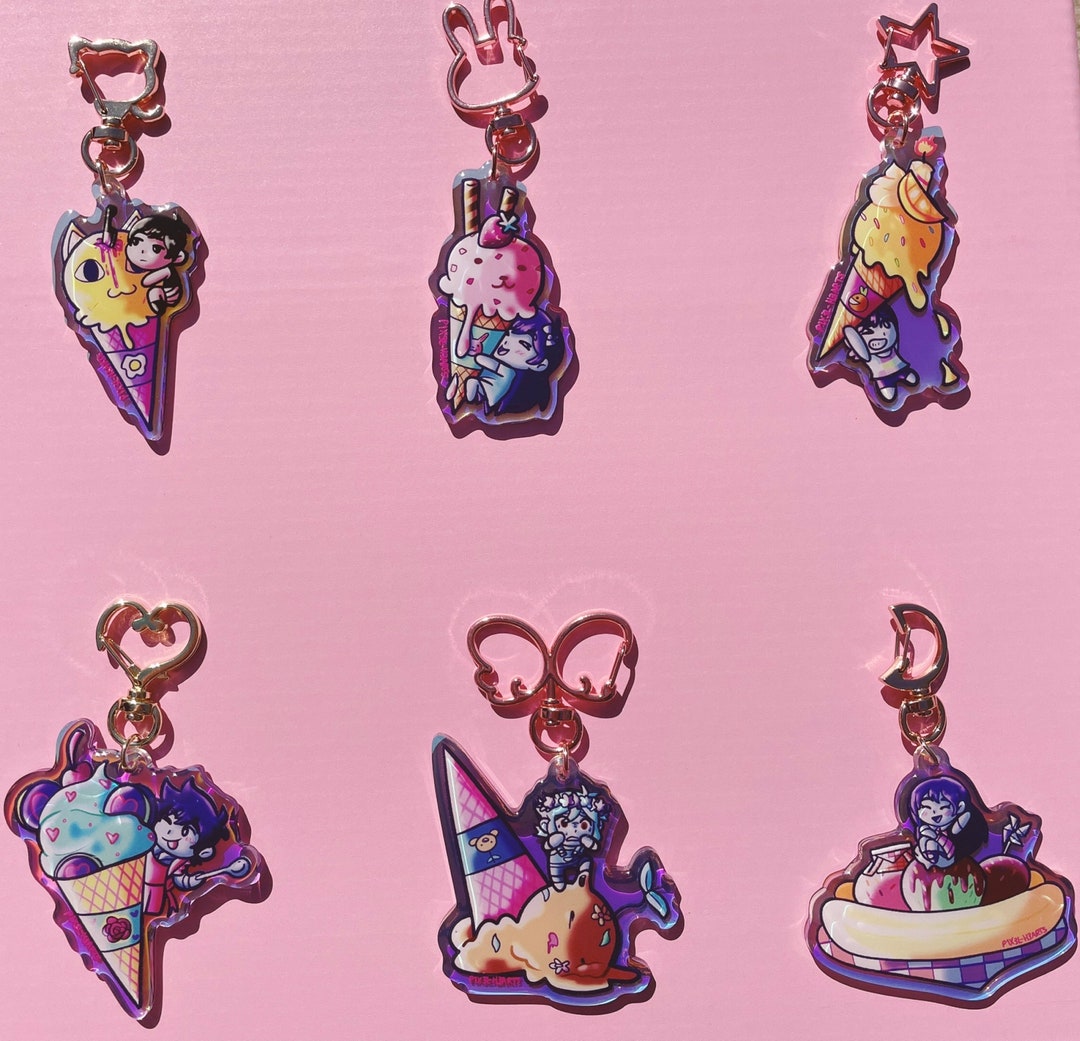 Cute Omori Ice Cream Keychains - Etsy