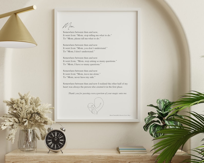 Mom Poem Print, Digital Download - Etsy