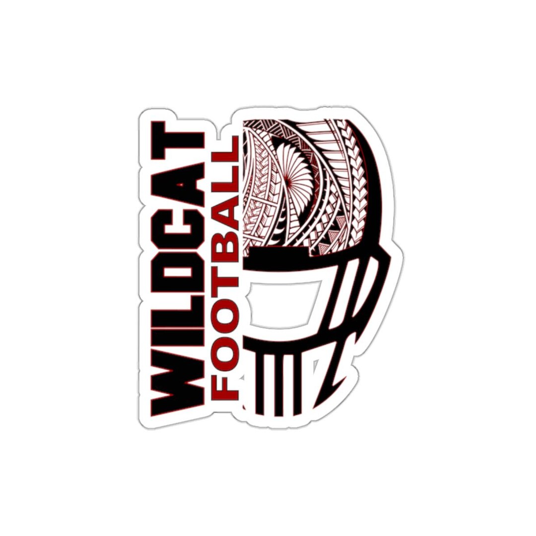 Wildcat Football Die-cut Stickers | Spirit Stickers for Athletes ...