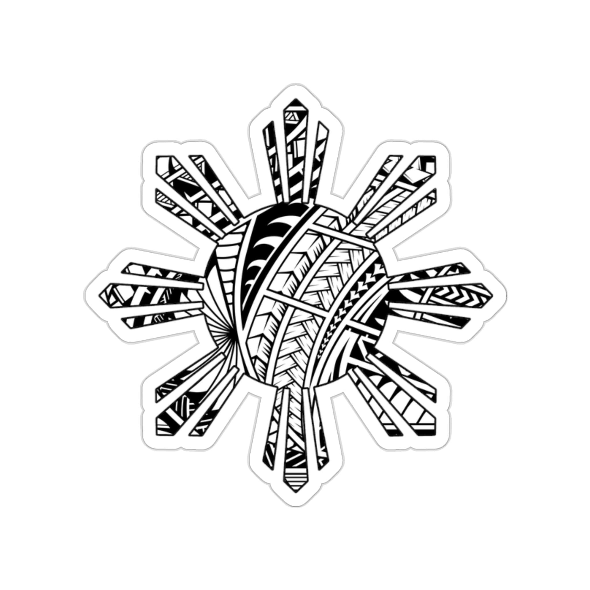 Filipino Sun Tribal Black Die-cut Stickers - Etsy