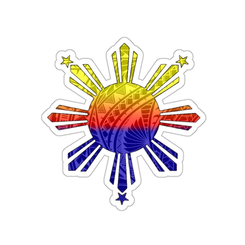 Filipino Sun Tribal YRB Die-cut Stickers - Etsy