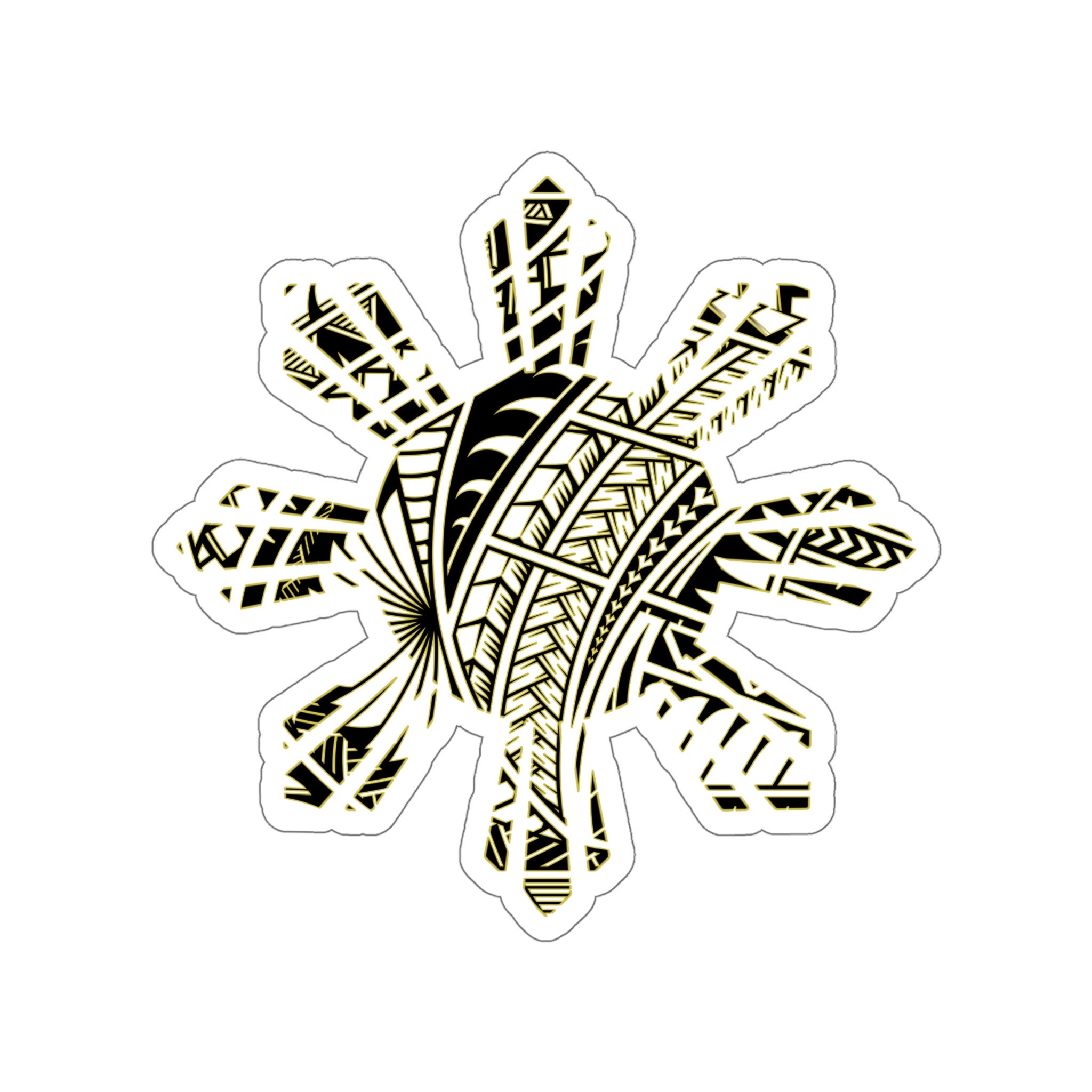 Die-cut Stickers Tribal Filipino Sun Yellow - Etsy