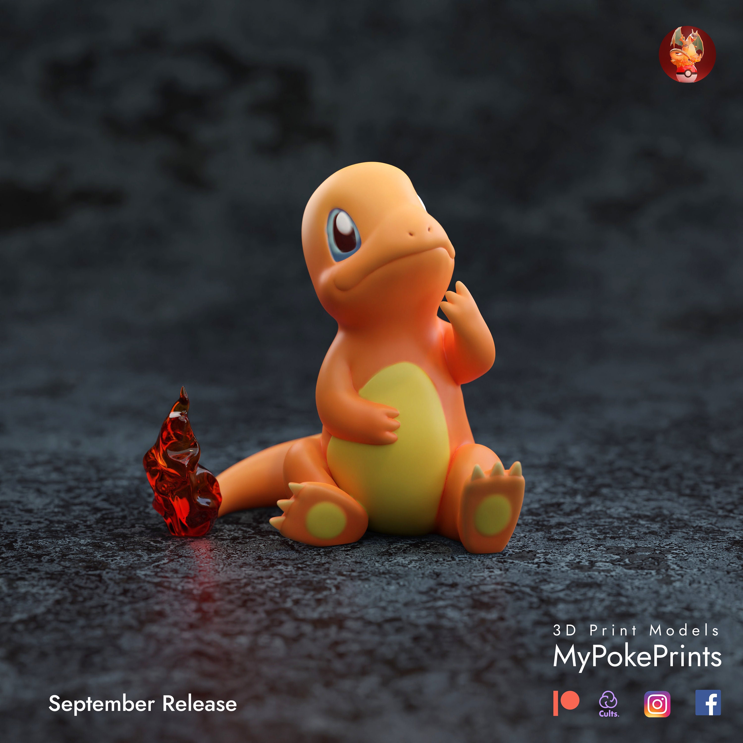 Charmander Resin 3D Printed Model - Etsy