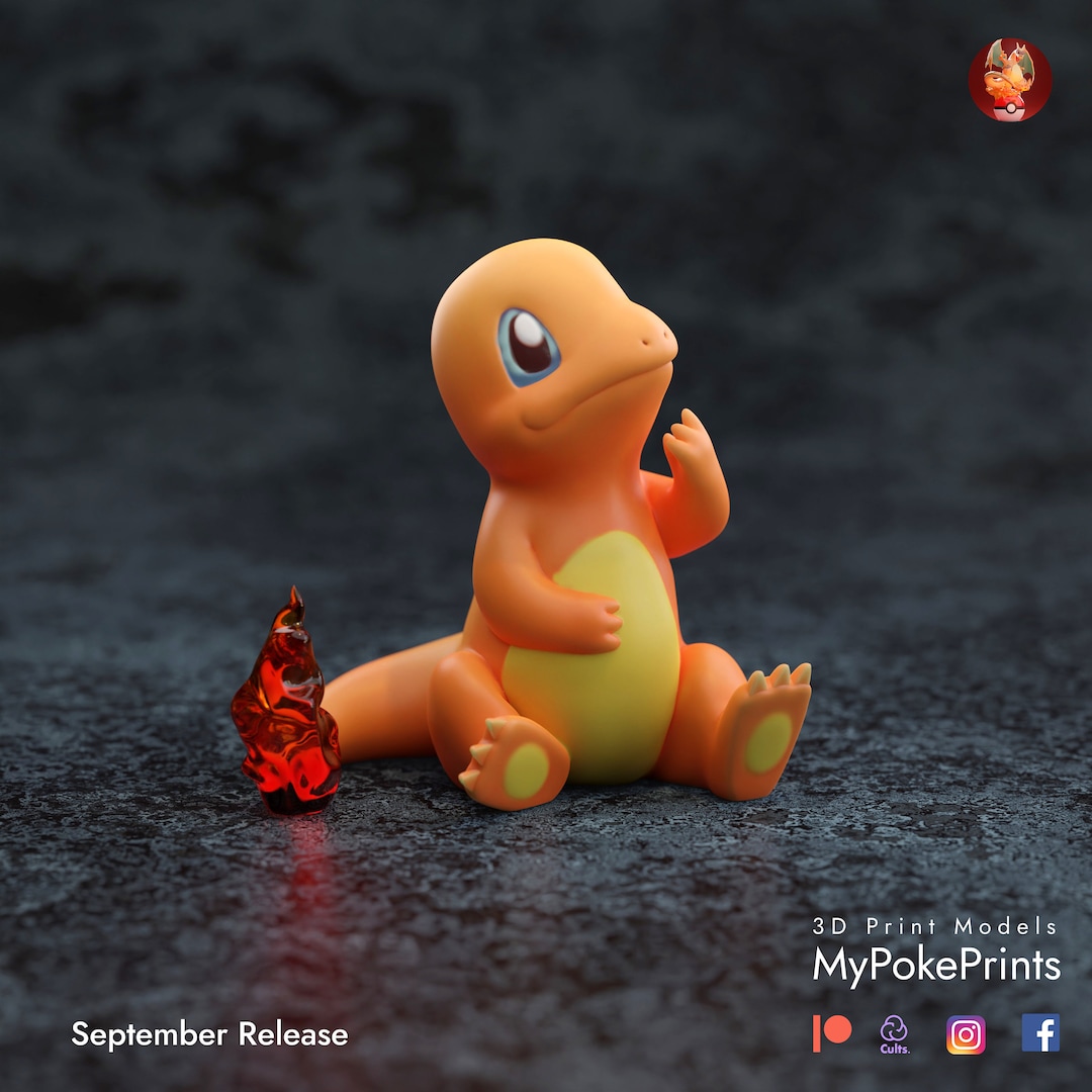 Charmander Resin 3D Printed Model - Etsy