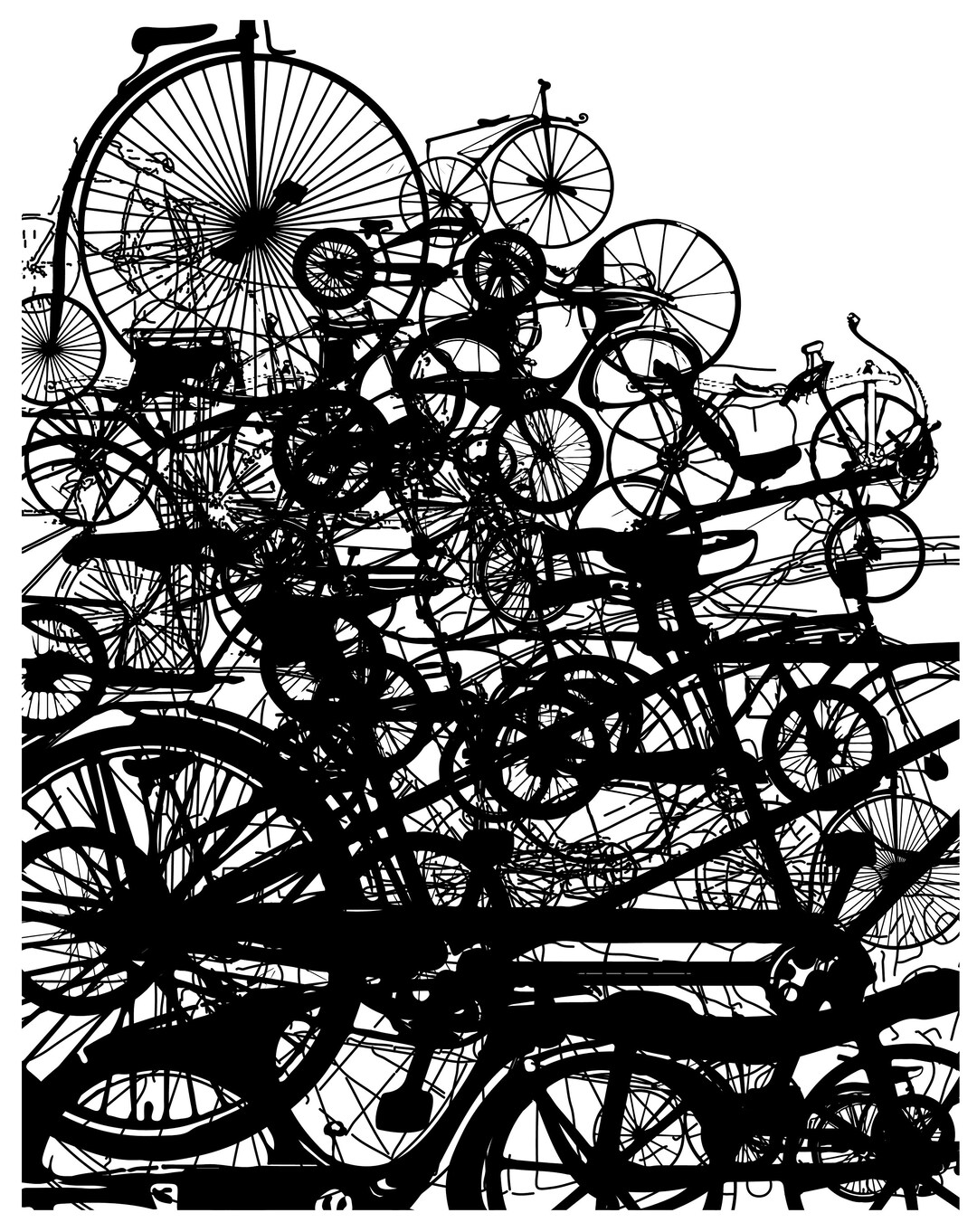 Evolution of Bikes Poster - Etsy