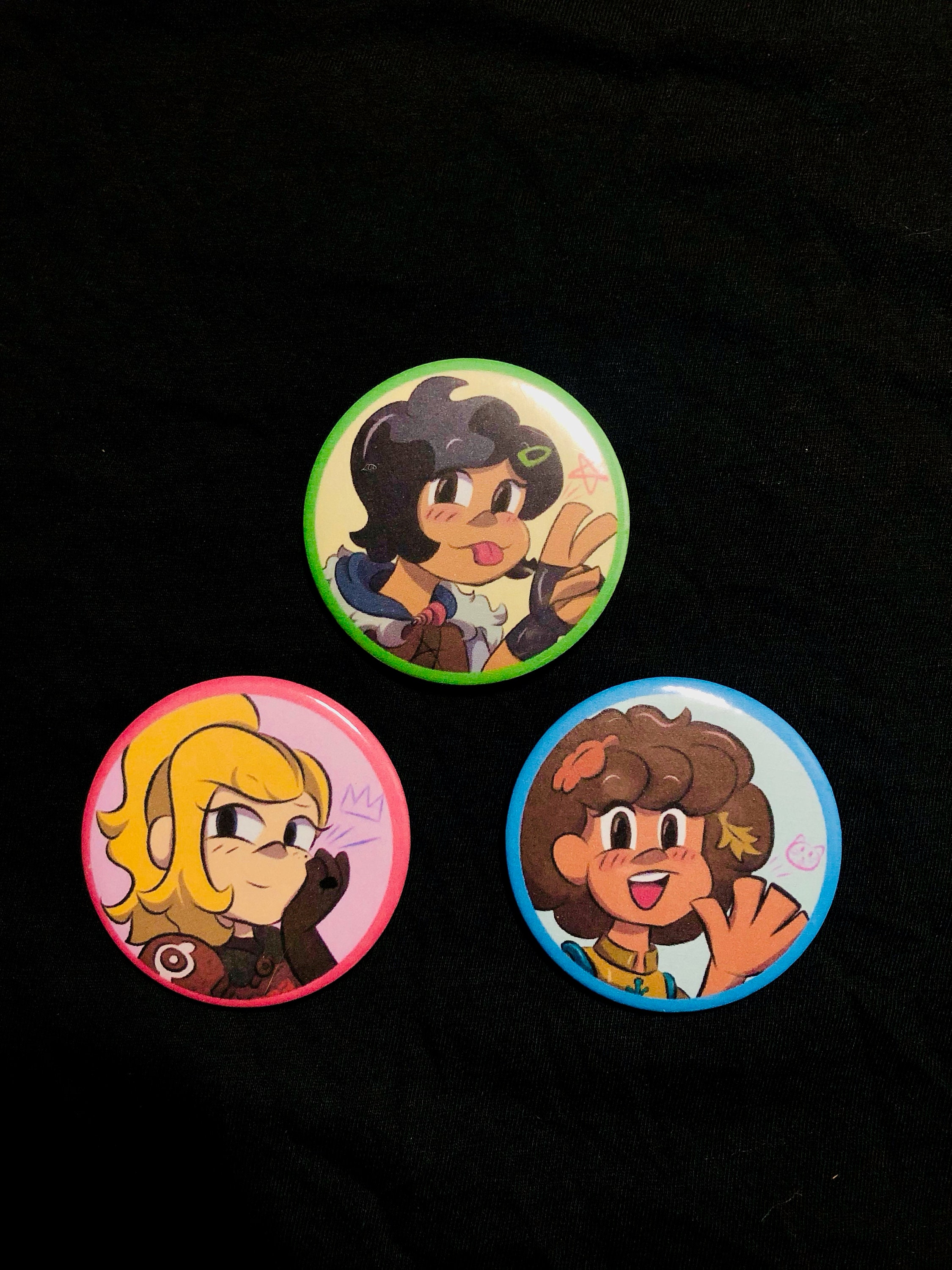 Amphibia Calamity Trio Button Pins - Etsy