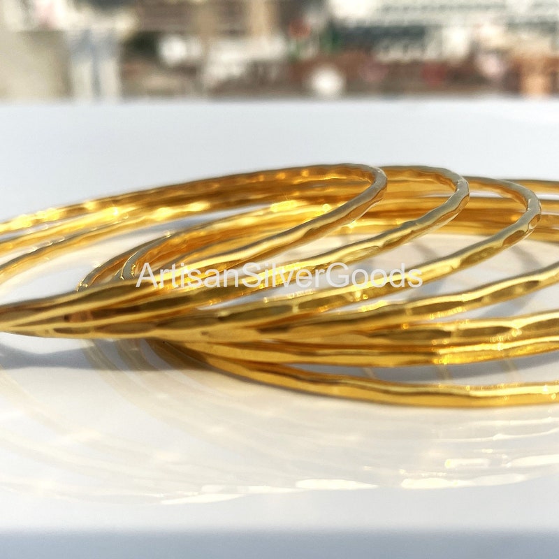 Gold Filled 7 Day Bangles - Etsy