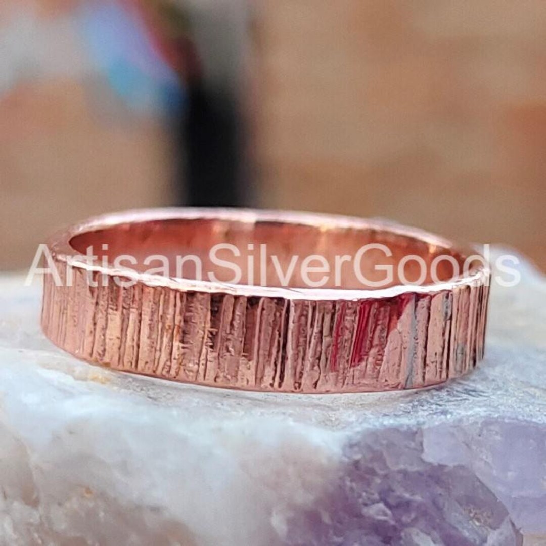 Solid Copper Ring, Stack Ring, Dainty Ring, Red Copper Ring, Band ...