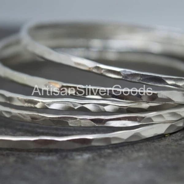 Silver Bangle - Etsy