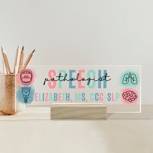 Slp Name Sign - Etsy