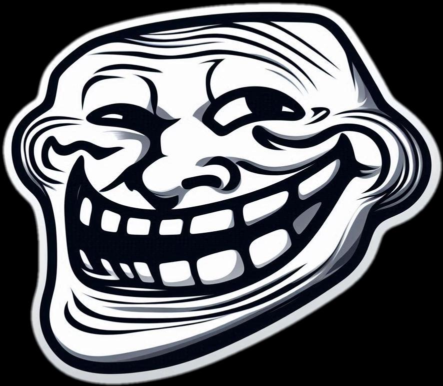 Troll Face Meme Sticker Digital Download - Etsy UK