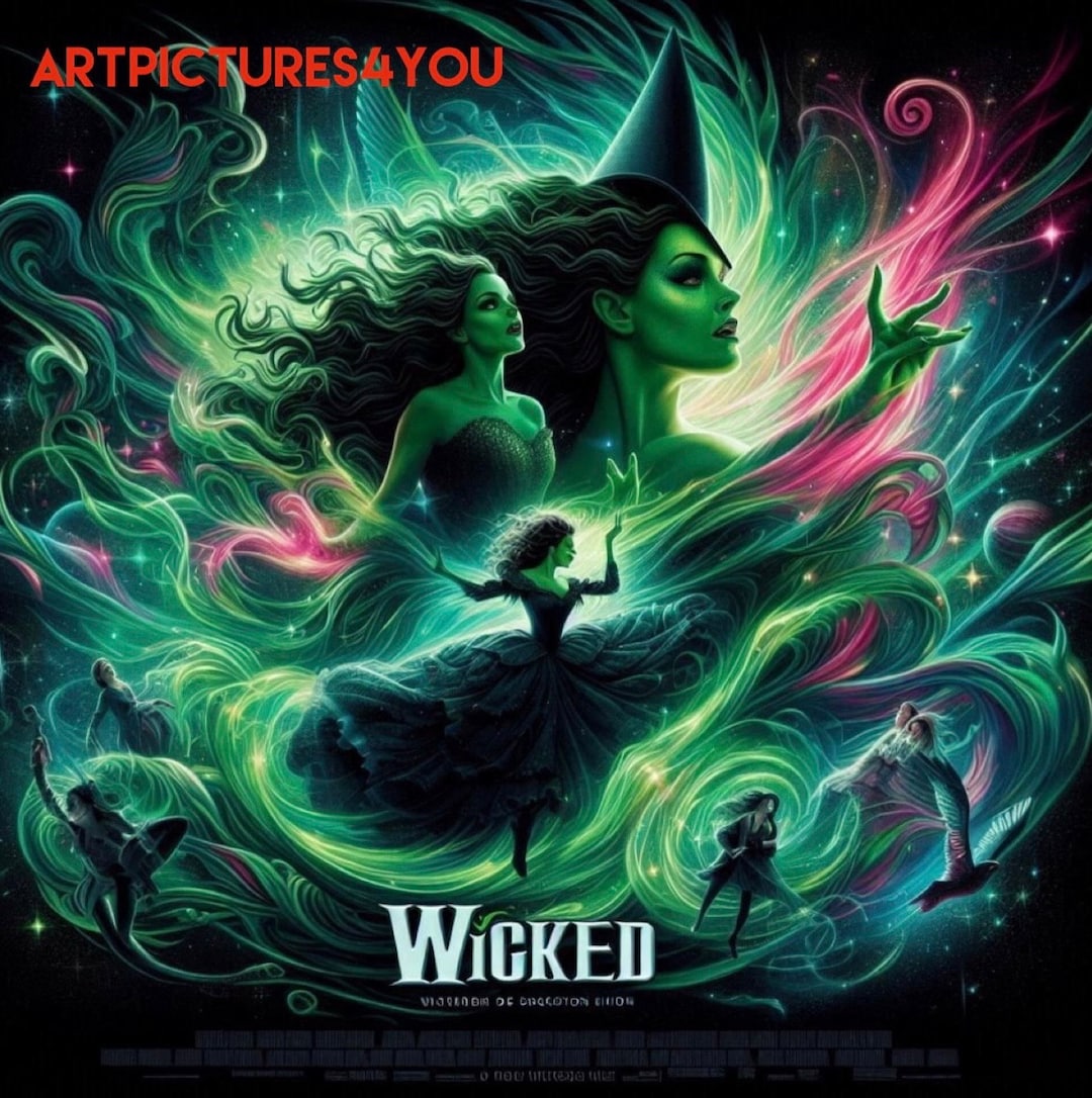 Printable Poster Concept for the New Wicked Movie Coming to Cinema - Etsy