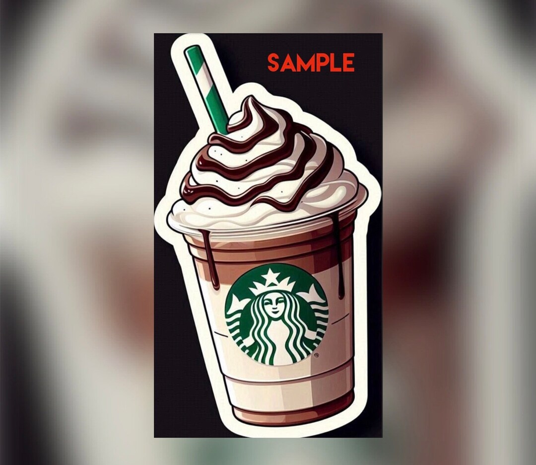 Starbucks Sticker Digital Print for the Starbucks Lovers - Etsy