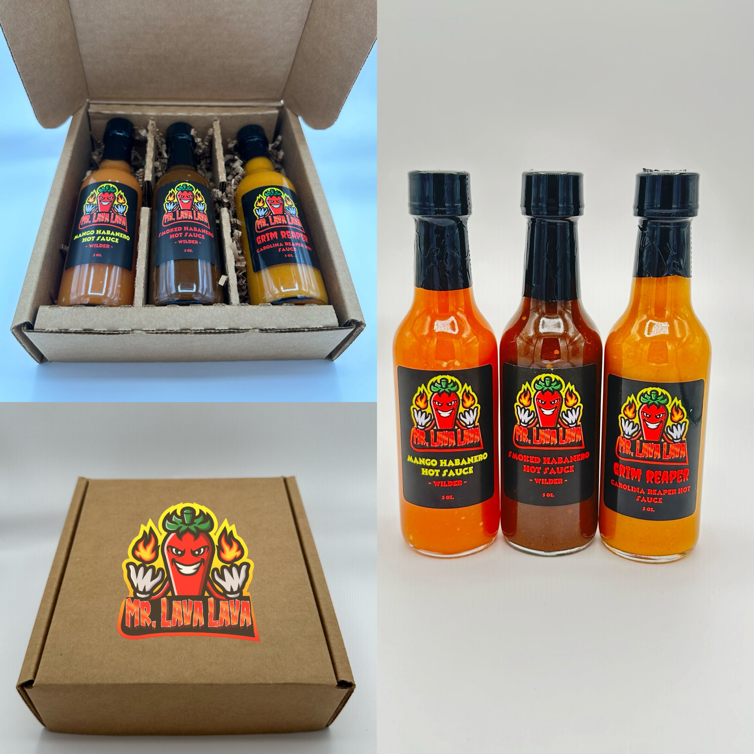 Hot Sauce Gift Set - Hot Box - Etsy