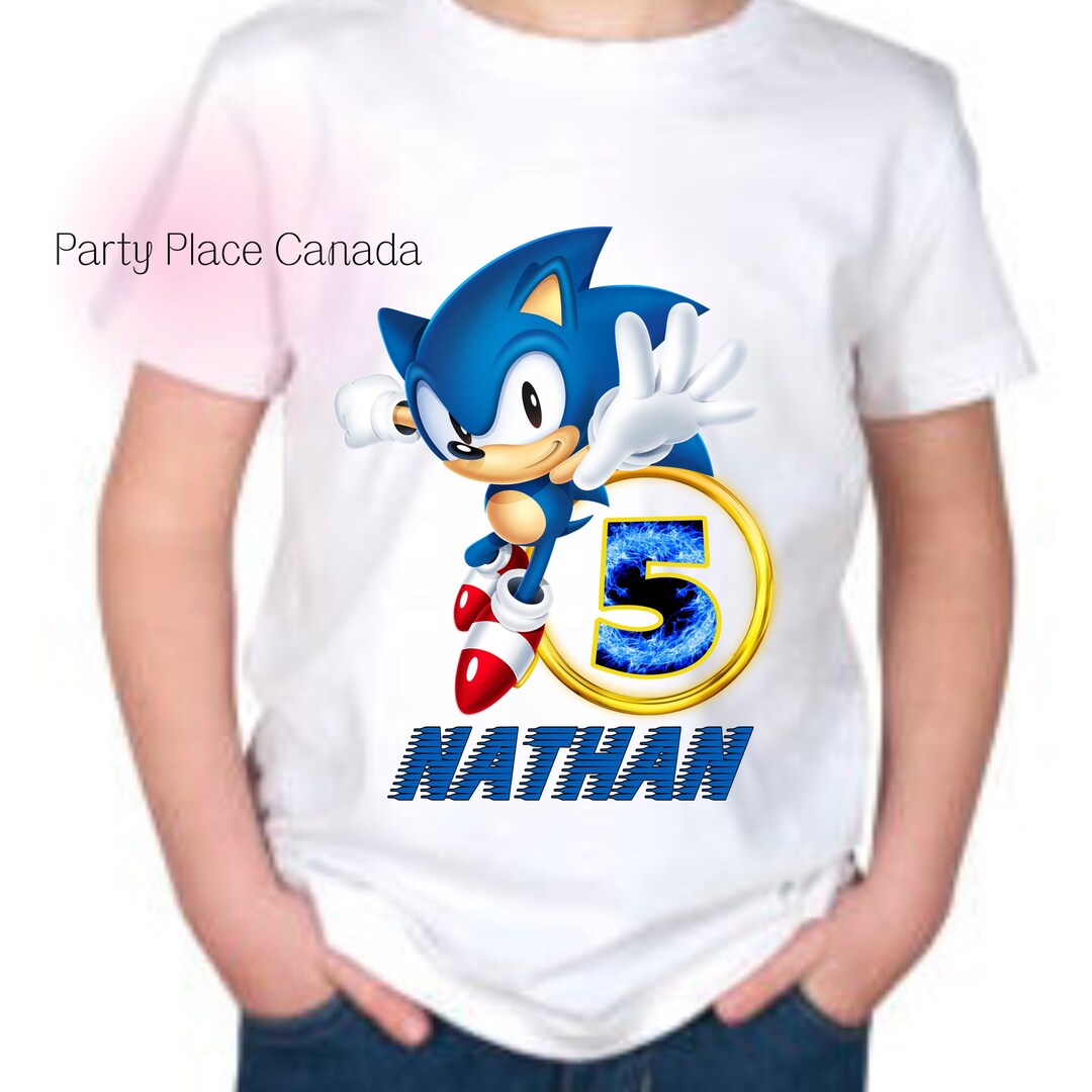 Sonic Birthday Shirt Sonic Birthday Theme Sonic Birthday Party - Etsy