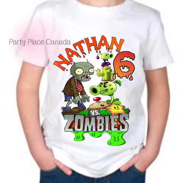 Plants Vs Zombies Birthday Shirts - Etsy